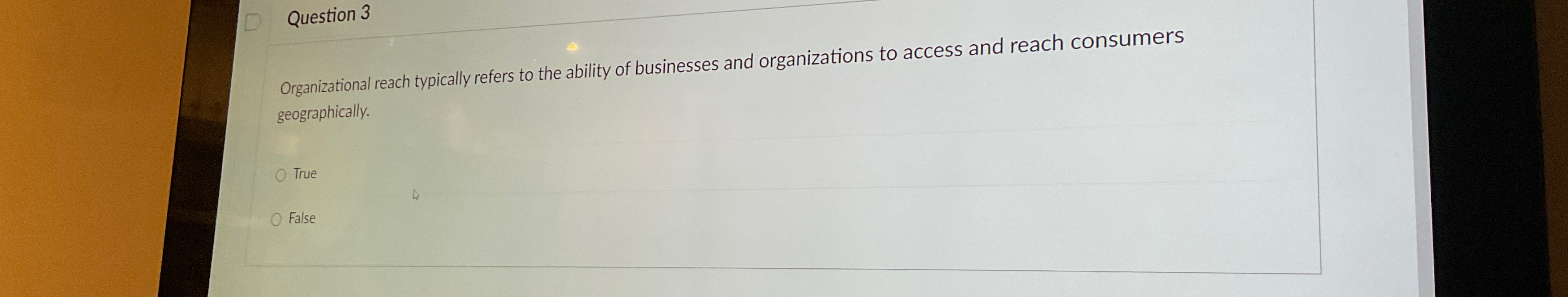 Solved Question 3Organizational reach typically refers to | Chegg.com