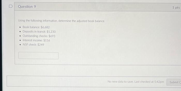 Solved Using the following information, determine the | Chegg.com