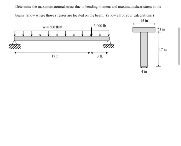 Solved Determine the maximum normal stress due to bending | Chegg.com
