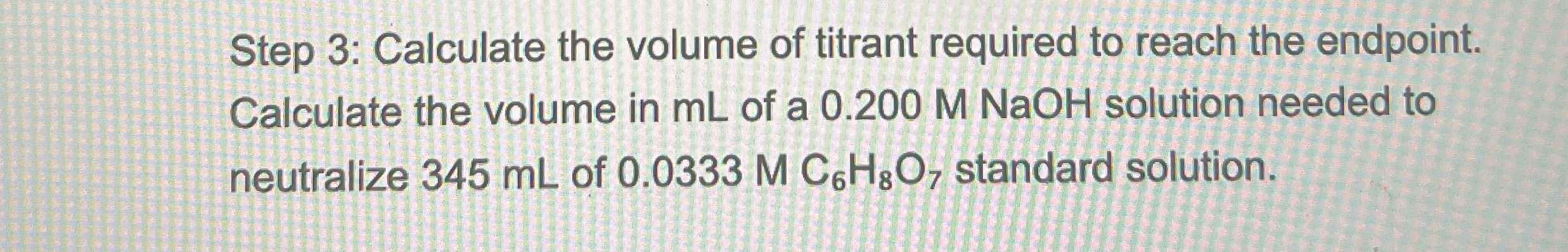 Solved Calculate the volume of titrant required to reach the | Chegg.com