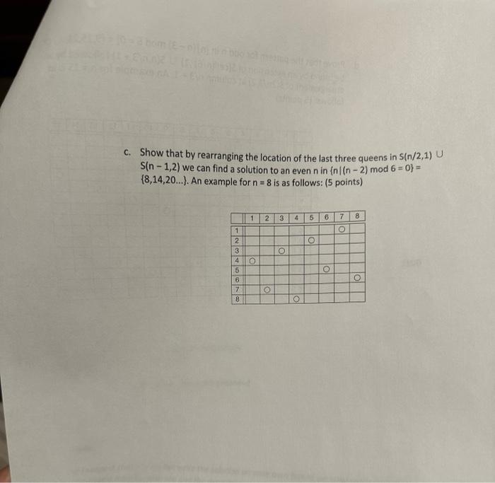 Solved Show that for the n-Queens problem, there is no need | Chegg.com