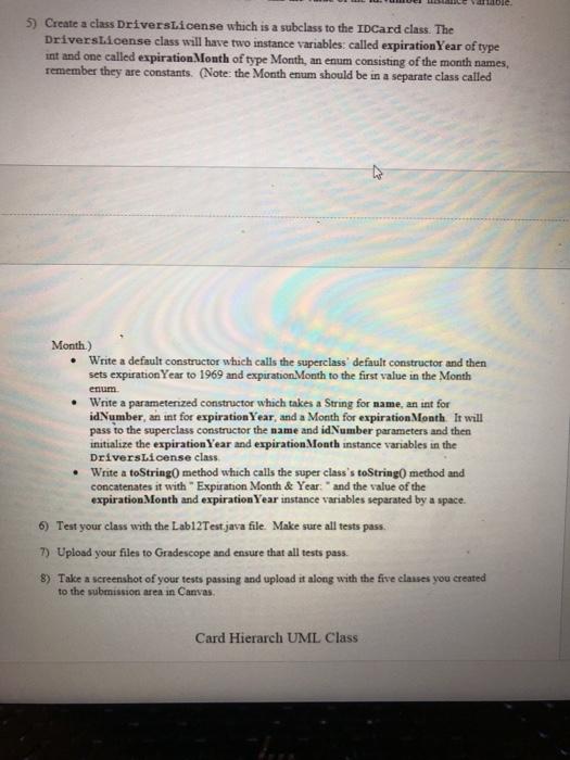Solved Lab 12 - Inheritance 1) Before you begin this lab, | Chegg.com