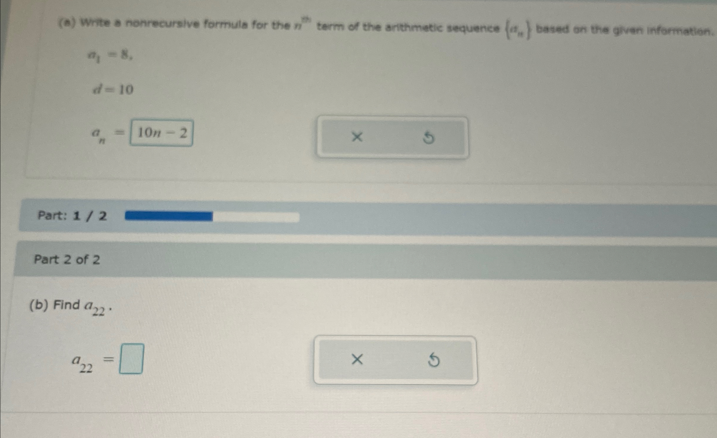 Solved (a) ﻿Whte s nonrecursive formule for the nth ﻿term of | Chegg.com