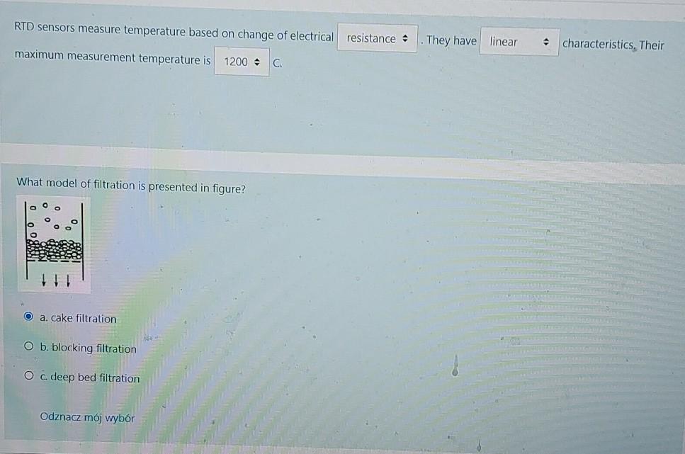 Solved RTD sensors measure temperature based on change of | Chegg.com