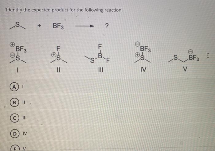 Solved Identify the expected product for the following | Chegg.com