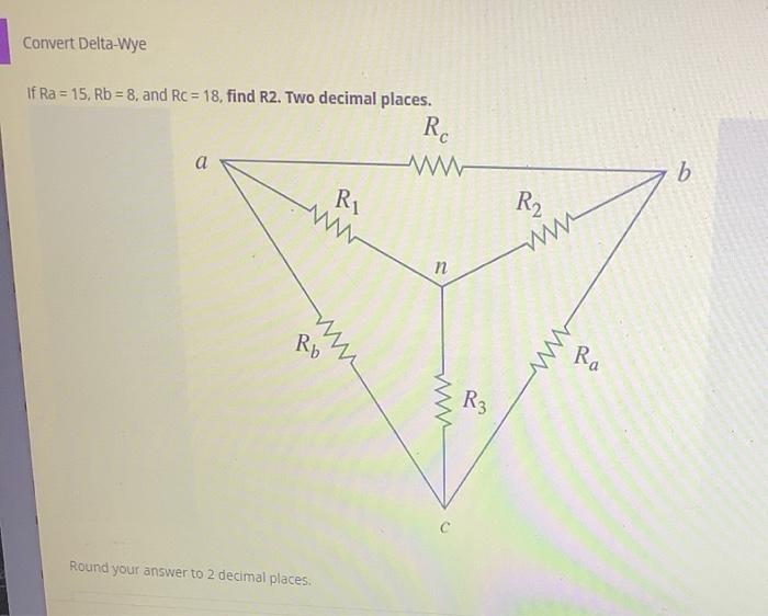 Solved If R1 = 6, R2 = 3, and R3 = 7 find Rb. Two decimal | Chegg.com