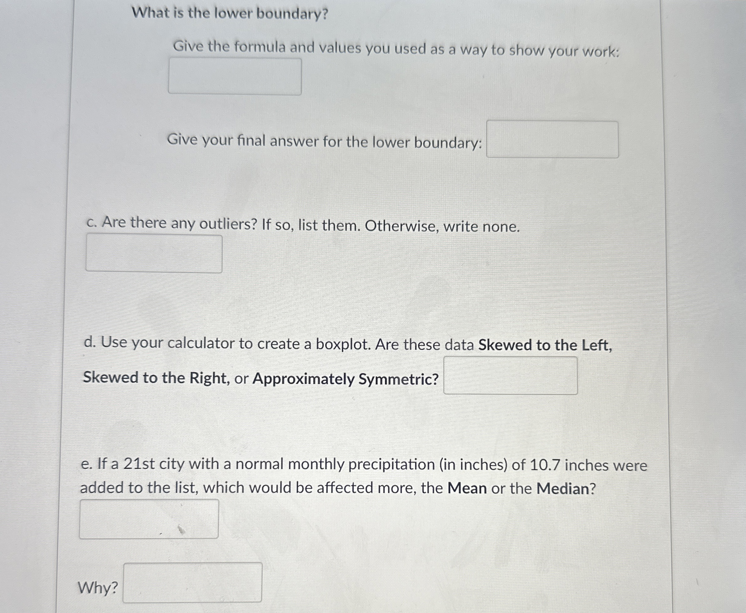 Solved What is the lower boundary?Give the formula and | Chegg.com