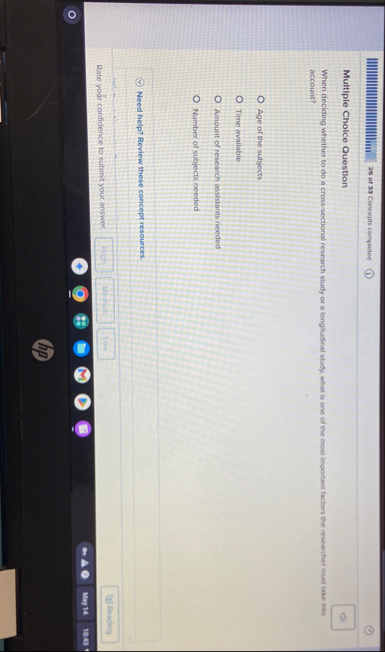 Solved 26 ﻿of 33 ﻿Concepts completedMultiple Choice | Chegg.com