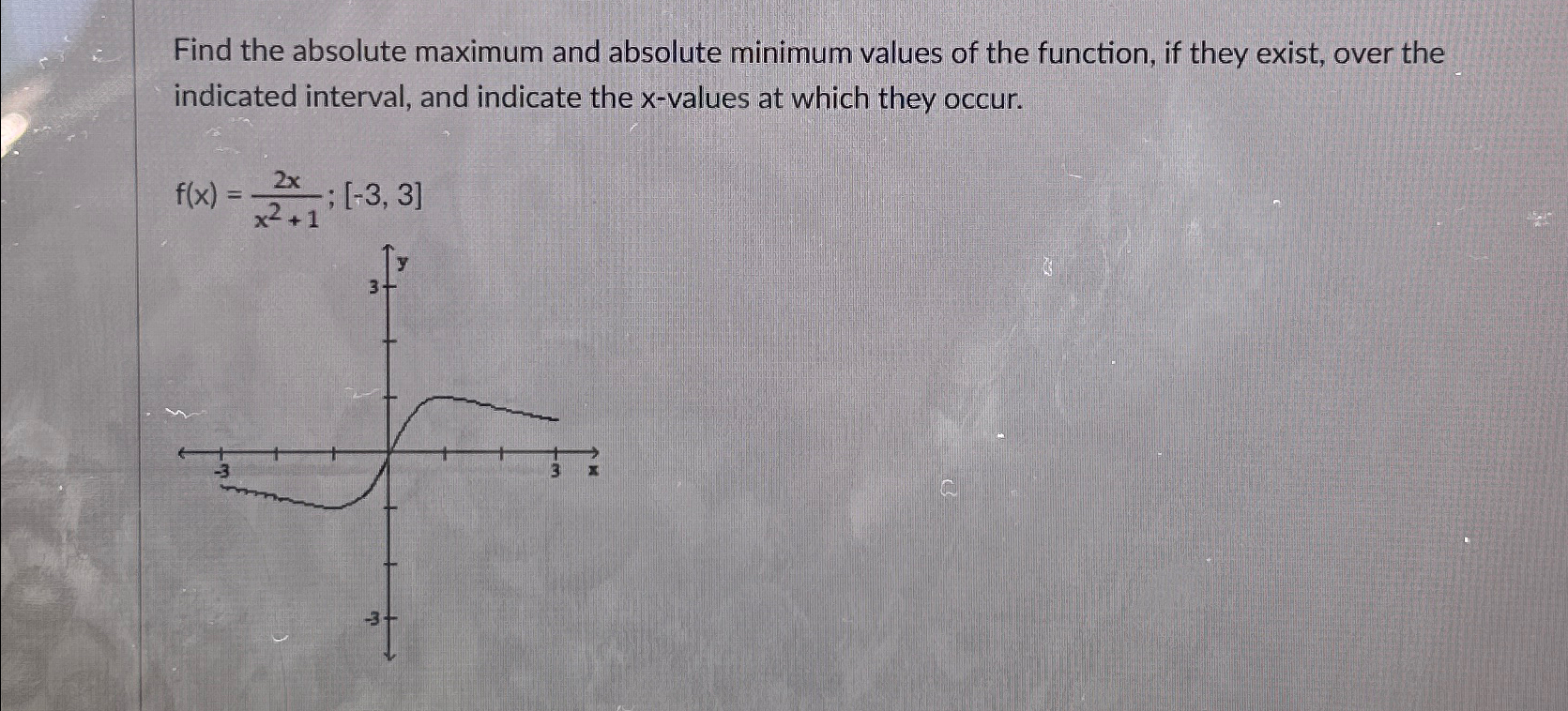 Solved Find the absolute maximum and absolute minimum values | Chegg.com