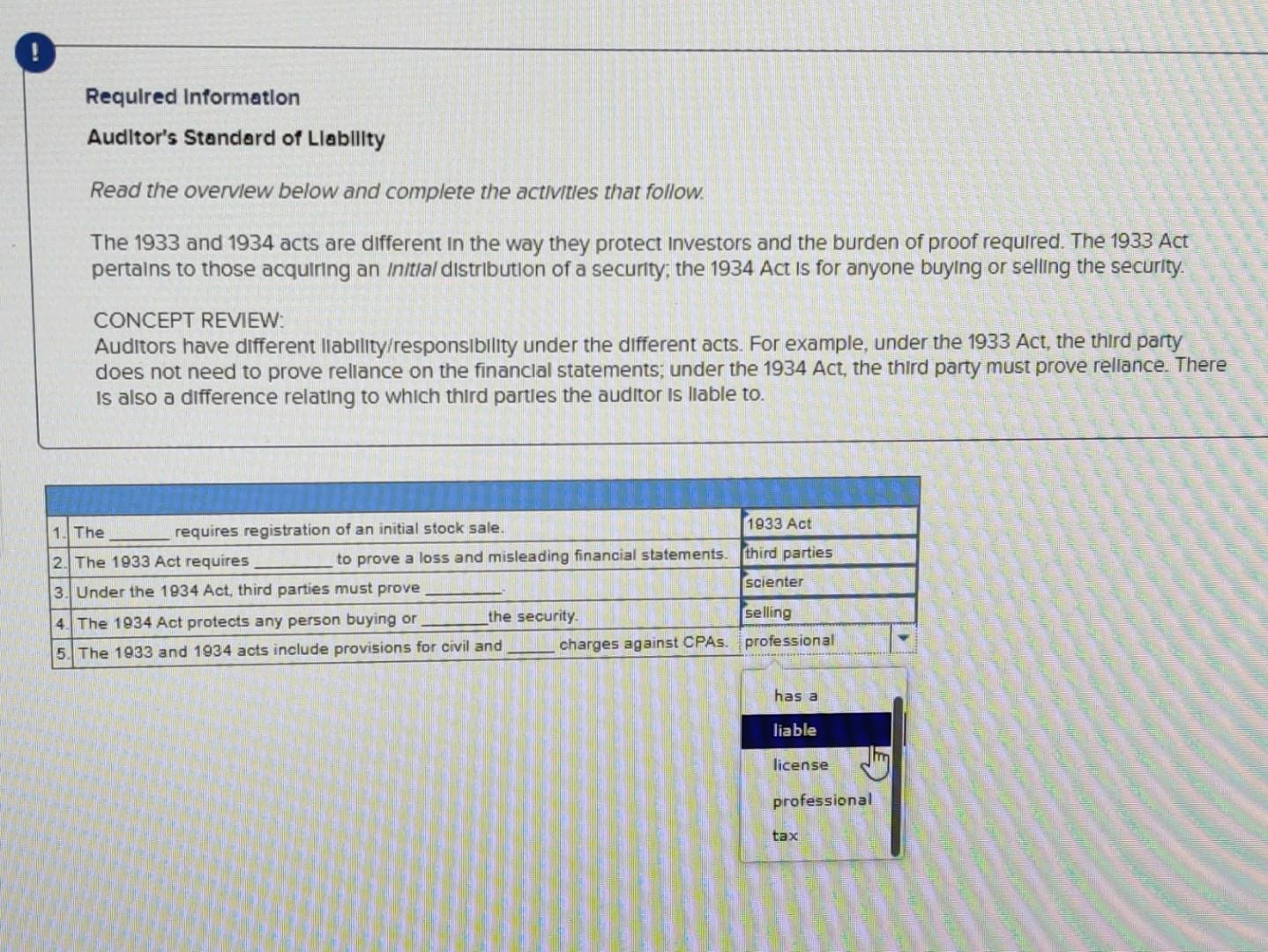 Read the overview below and complete the activities | Chegg.com