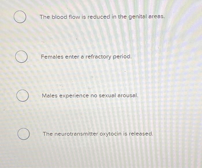 Solved What happens during the orgasm phase of the human | Chegg.com