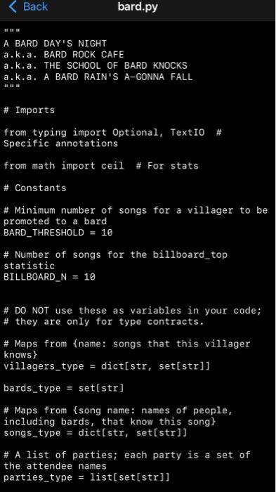 Solved Read Everthing Carefully and Language is Python | Chegg.com