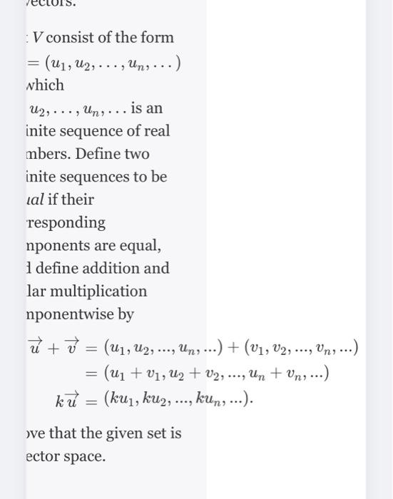Solved a. Let V be the set of realvalued functions that are | Chegg.com