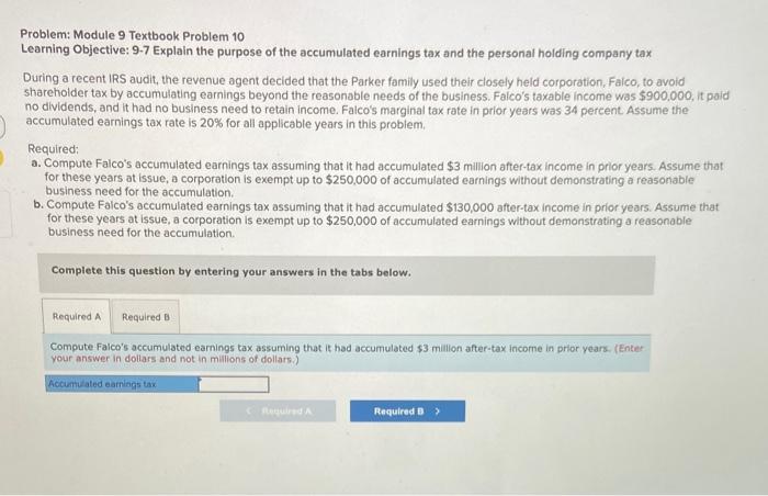 Solved Problem Module 9 Textbook Problem 10 Learning 0993