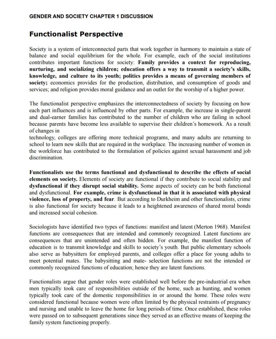 Chapter 1-Activity 1: General Instructions: Create an | Chegg.com