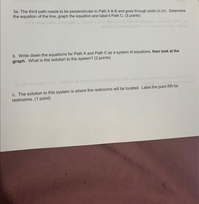 3a. The third path needs to be perpendicular to Path | Chegg.com