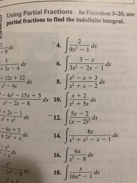Solved Using Partial Fract partial fractions Partial | Chegg.com