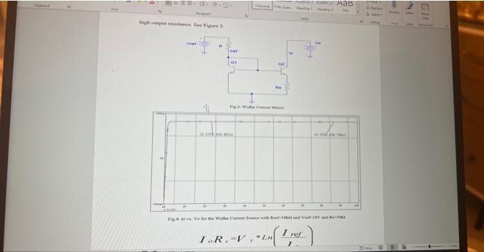 1- Analyze the circuit of fig.1 to find Iref and Io. | Chegg.com