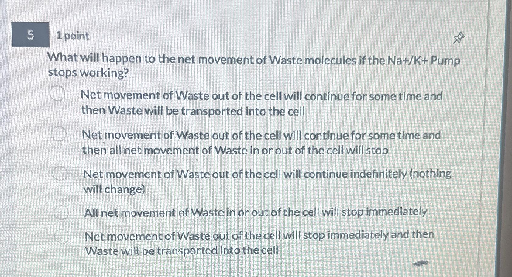 Solved 51 ﻿pointWhat will happen to the net movement of | Chegg.com