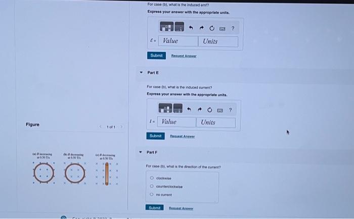 Solved (Figure 1) shows a 18-cm-diameter loop in three | Chegg.com