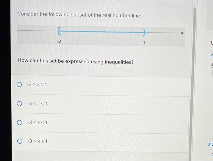 Solved Consider the following subset of the real number line | Chegg.com