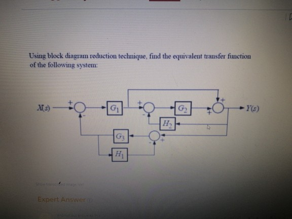 Solved Using block diagram reduction technique, find the | Chegg.com