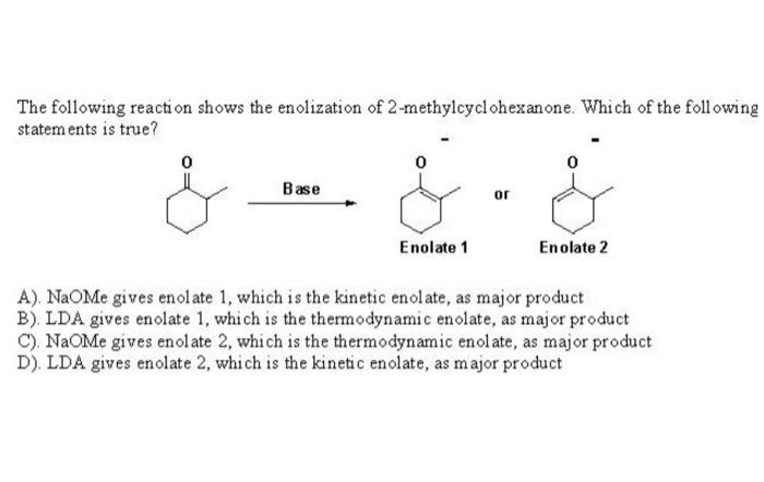 Solved The following reaction shows the enolization of | Chegg.com