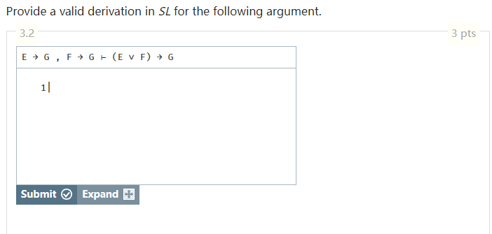 Provide a valid derivation in SL ﻿for the following | Chegg.com