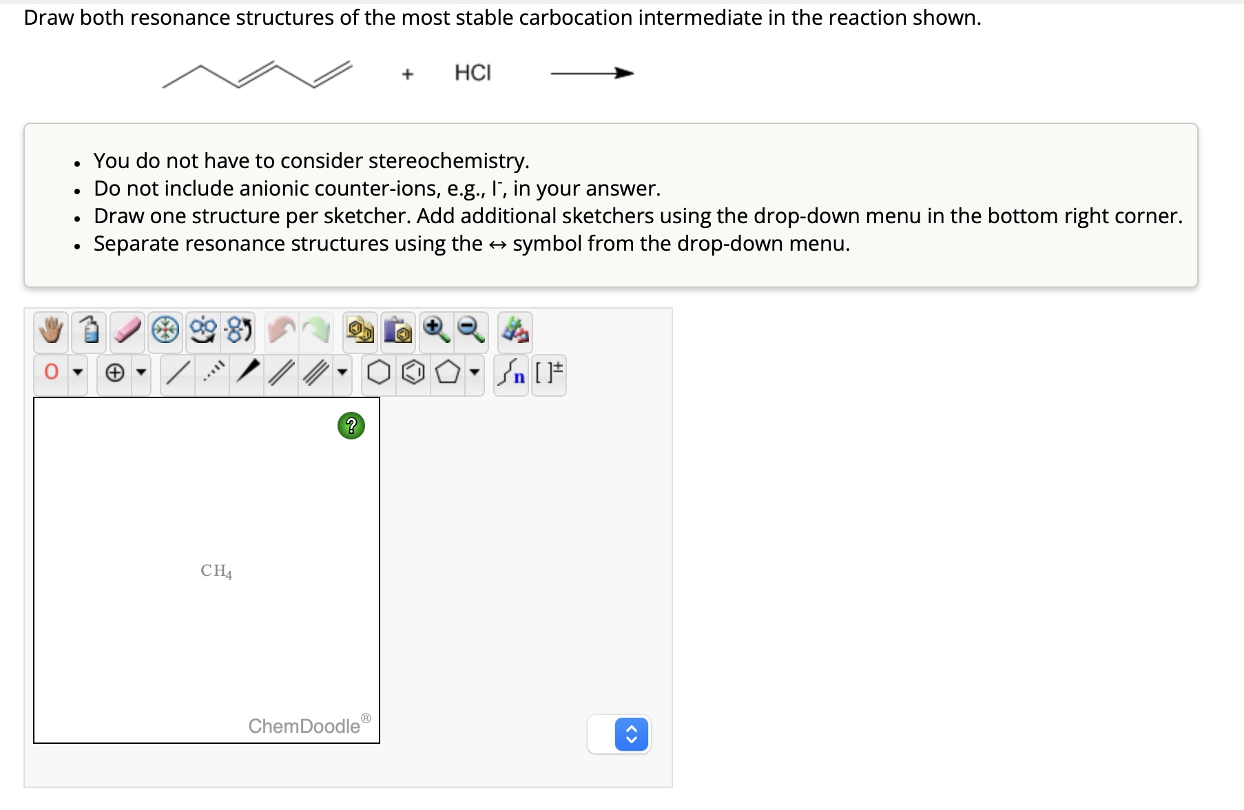 Solved Draw both resonance structures of the most stable | Chegg.com