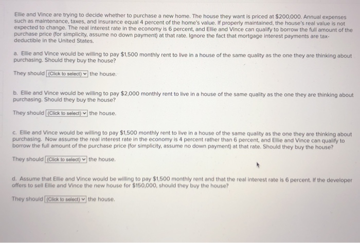 Solved Ellie and Vince are trying to decide whether to | Chegg.com
