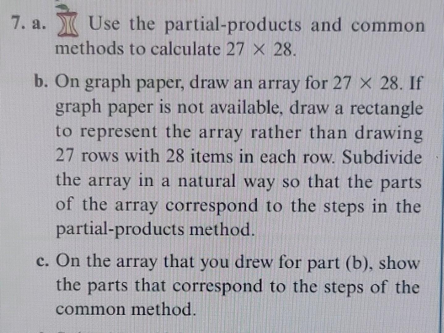 Solved a. 2( Use the partial-products and common methods to | Chegg.com