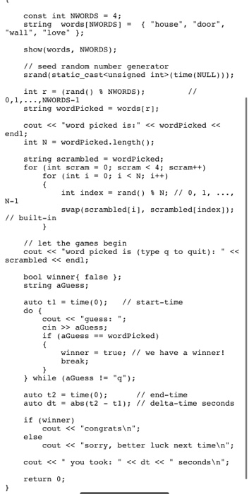 Solved Code is poorly written and job is to rewrite/organize | Chegg.com