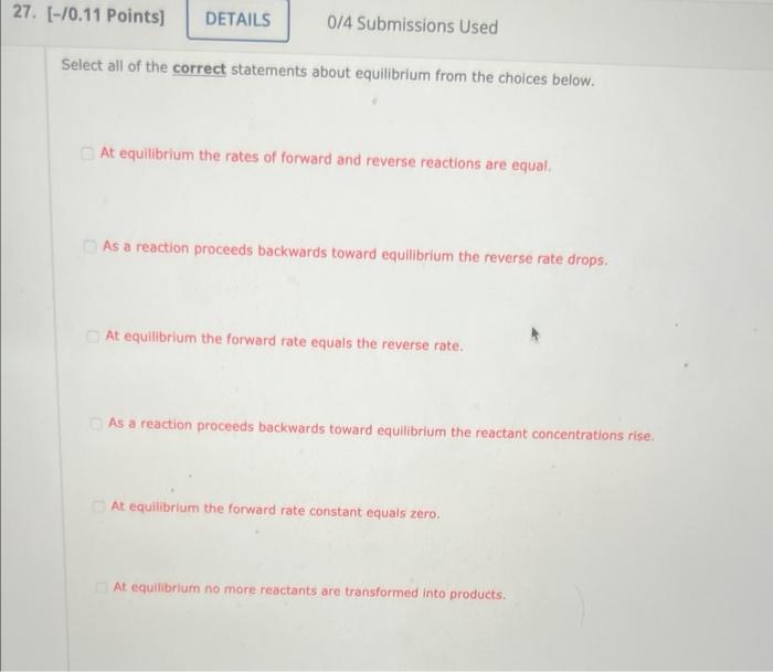 Solved Select all of the correct statements about | Chegg.com