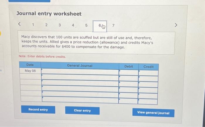 Solved Exercise 4-6 (Algo) Recording sales, sales returns, | Chegg.com