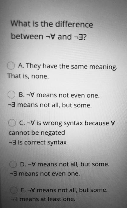 Solved What is the difference between V and 3? O A. They | Chegg.com