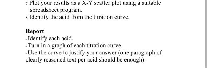Solved 7. Plot your results as a X-Y scatter plot using a | Chegg.com