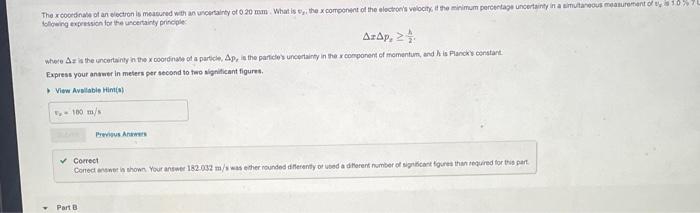 Solved Repeat Part A for a proton. Express your answer in | Chegg.com