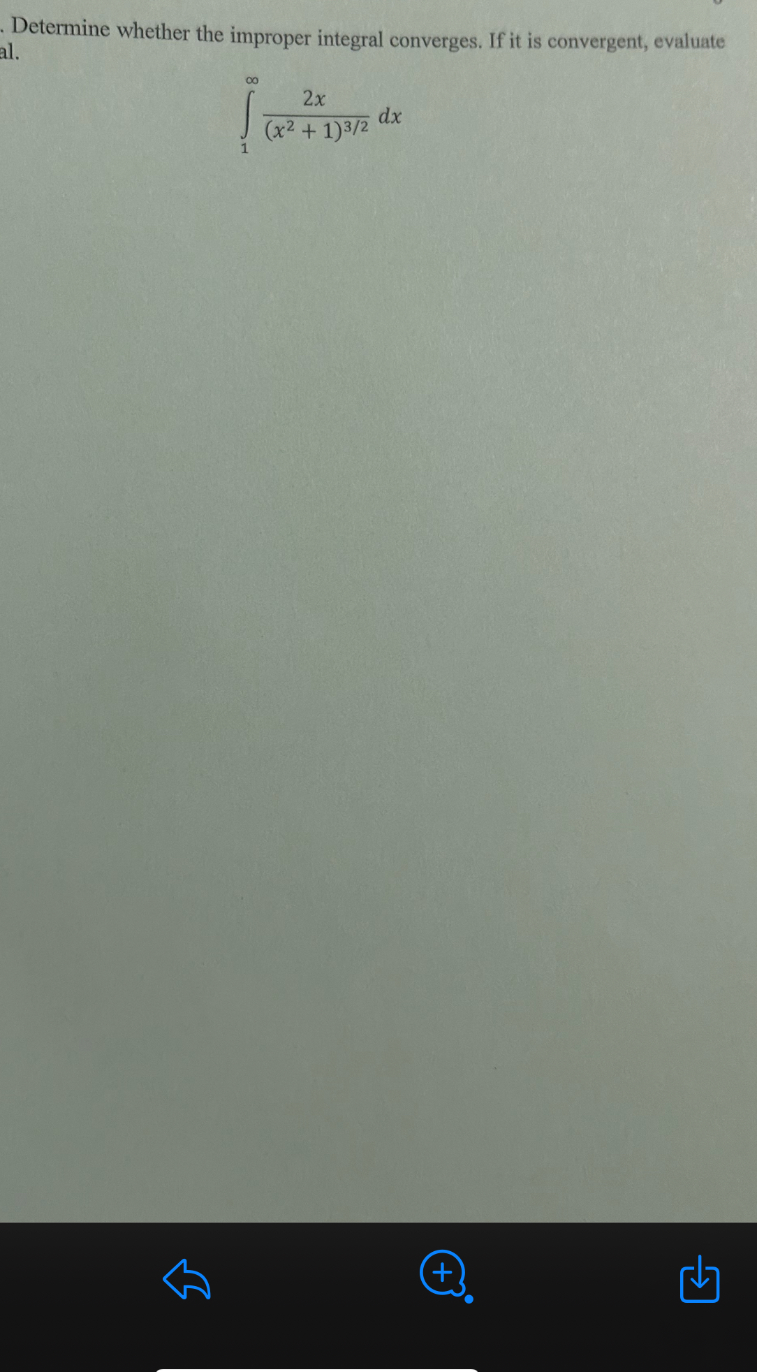 Solved Determine whether the improper integral converges. If | Chegg.com