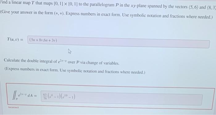 Solved ind a linear map T that maps [0,1]×[0,1] to the | Chegg.com