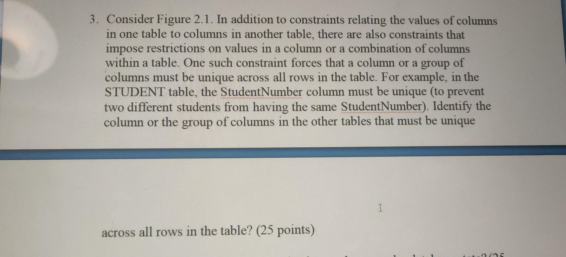 Solved 3. Consider Figure 2.1. In addition to constraints | Chegg.com