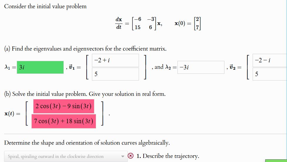 Solved Consider the initial value | Chegg.com