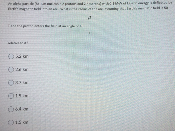 Solved An alpha particle (helium nucleus = 2 protons and 2 | Chegg.com
