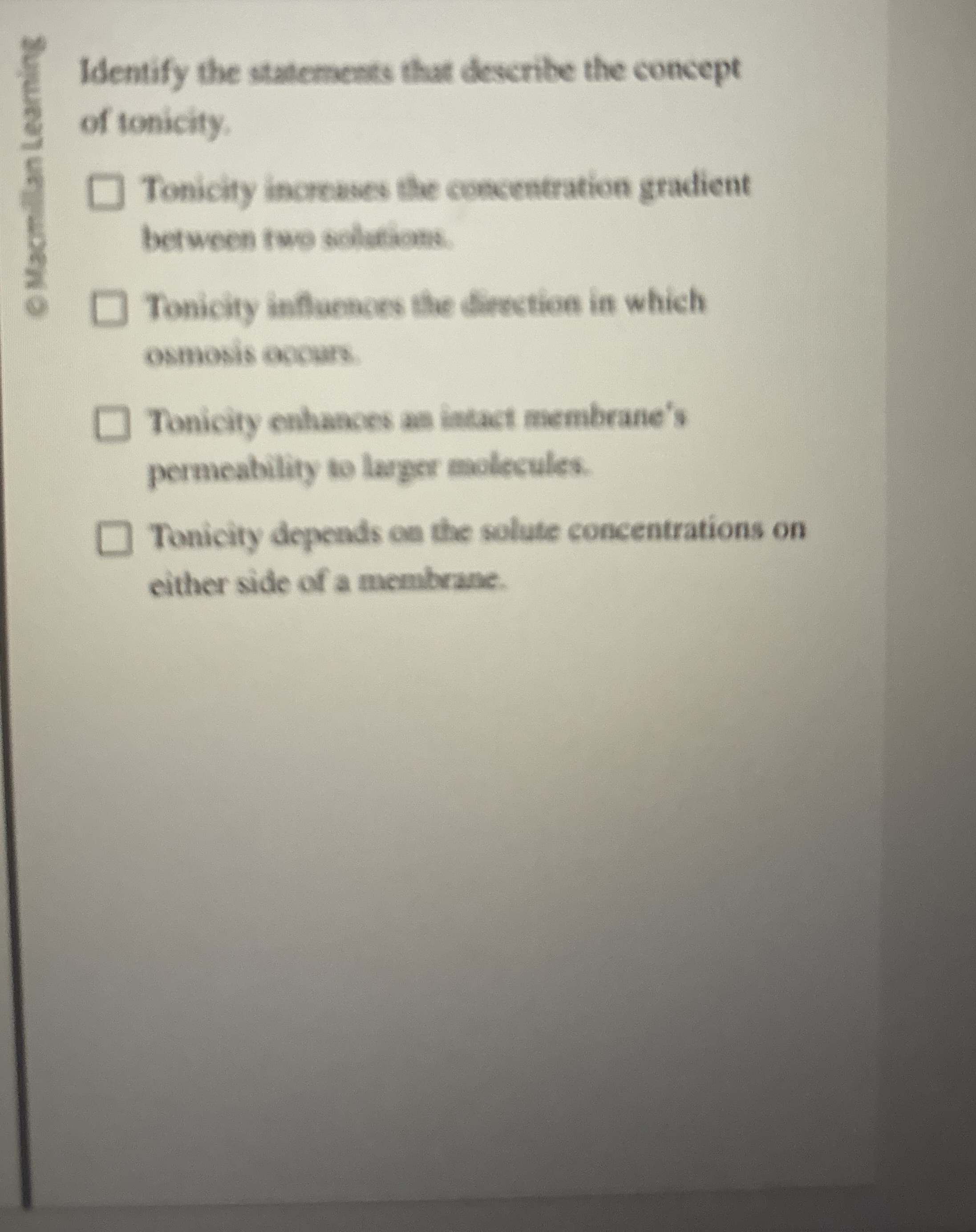 Solved Identify the statemests that describe the concept of | Chegg.com