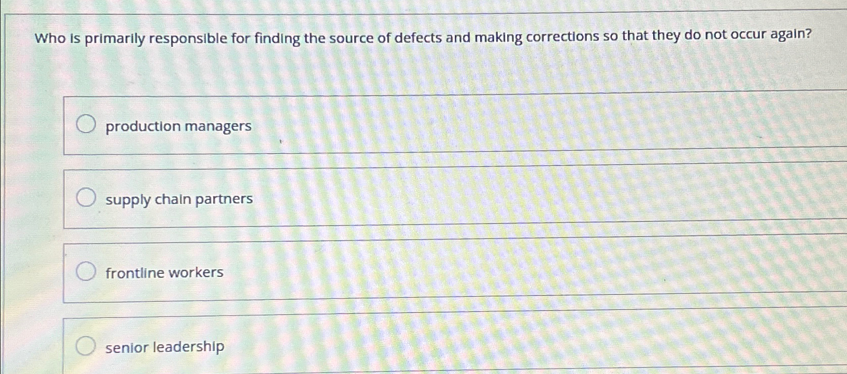 Solved Who is primarily responsible for finding the source | Chegg.com
