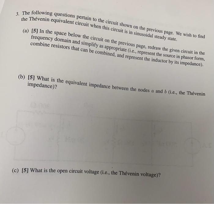 Solved (a) The space below is provided to redraw the circuit | Chegg.com