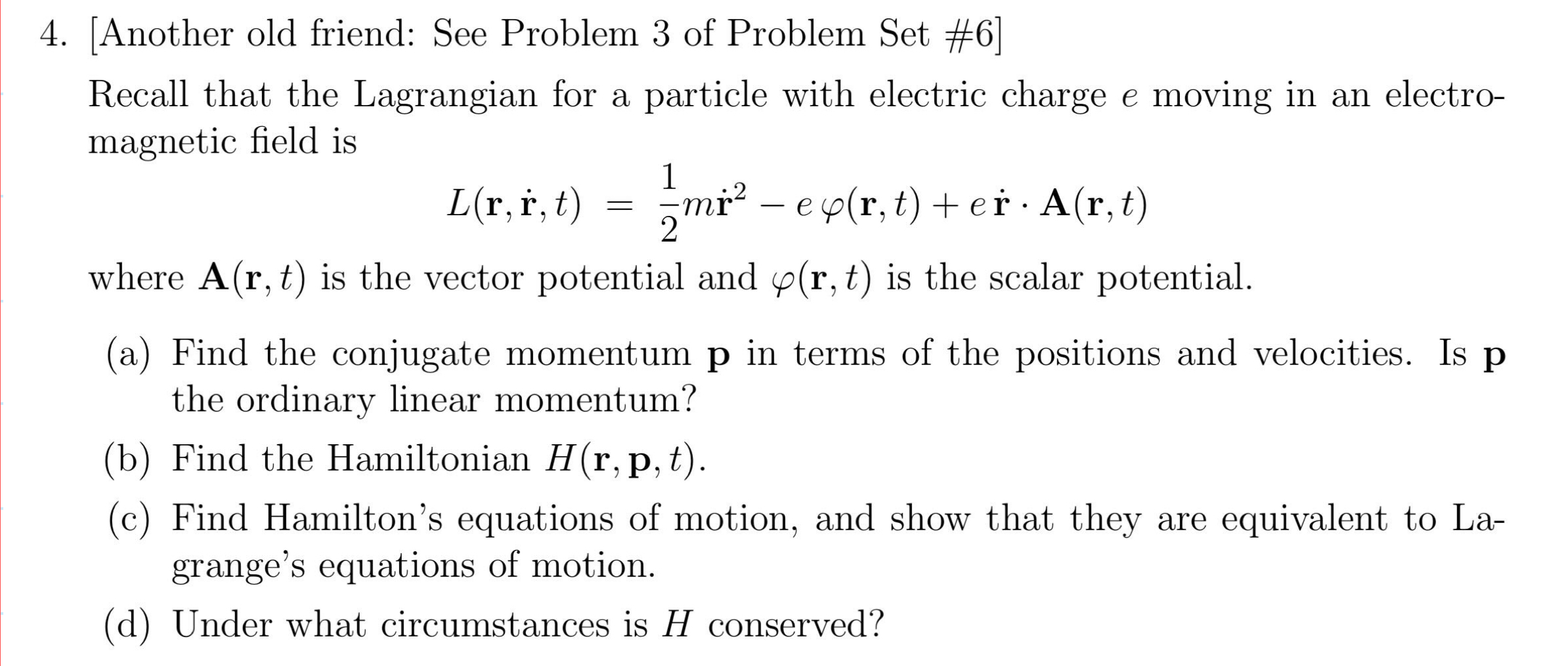 Solved [Another old friend: See Problem 3 ﻿of Problem Set | Chegg.com