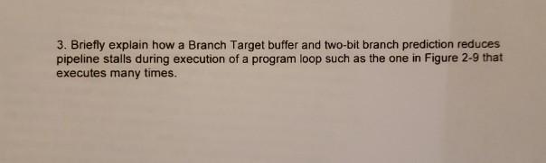 Solved 3. Briefly explain how a Branch Target buffer and | Chegg.com