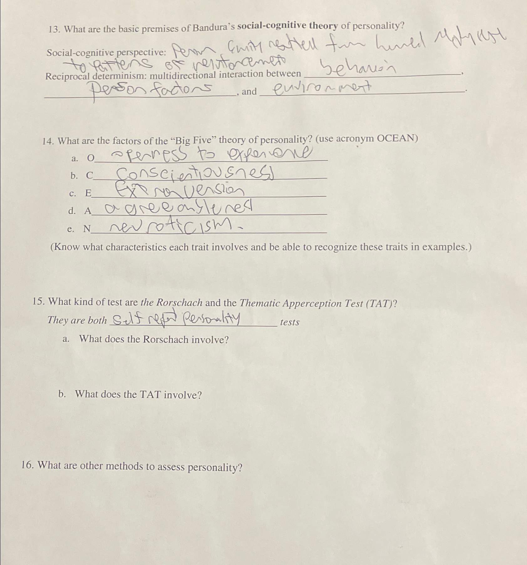 Solved What are the basic premises of Bandura's | Chegg.com