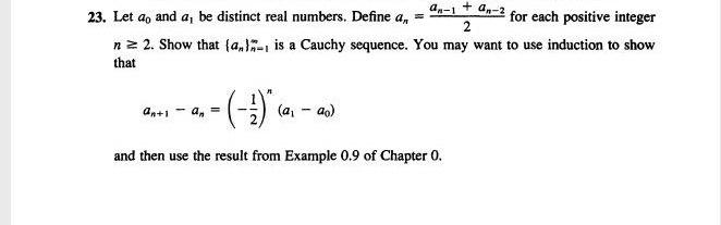 Solved 2.-1 + 23. Let do and a, be distinct real numbers. | Chegg.com