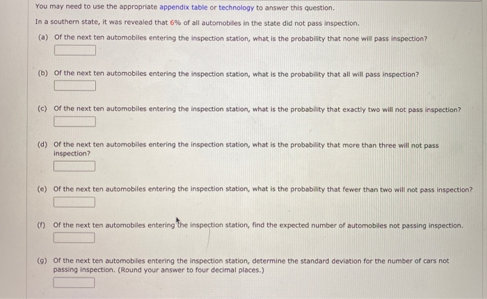 Solved You may need to use the appropriate appendix table to | Chegg.com
